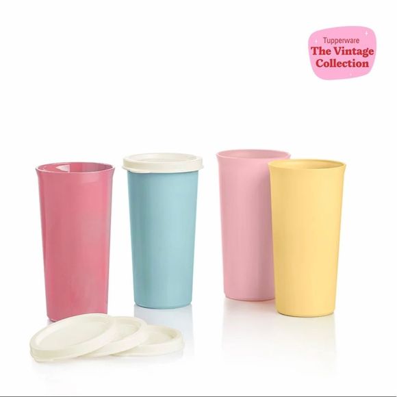 Tupperware | Kitchen | Tupperware Tumbler Set With Sealsvintage ...